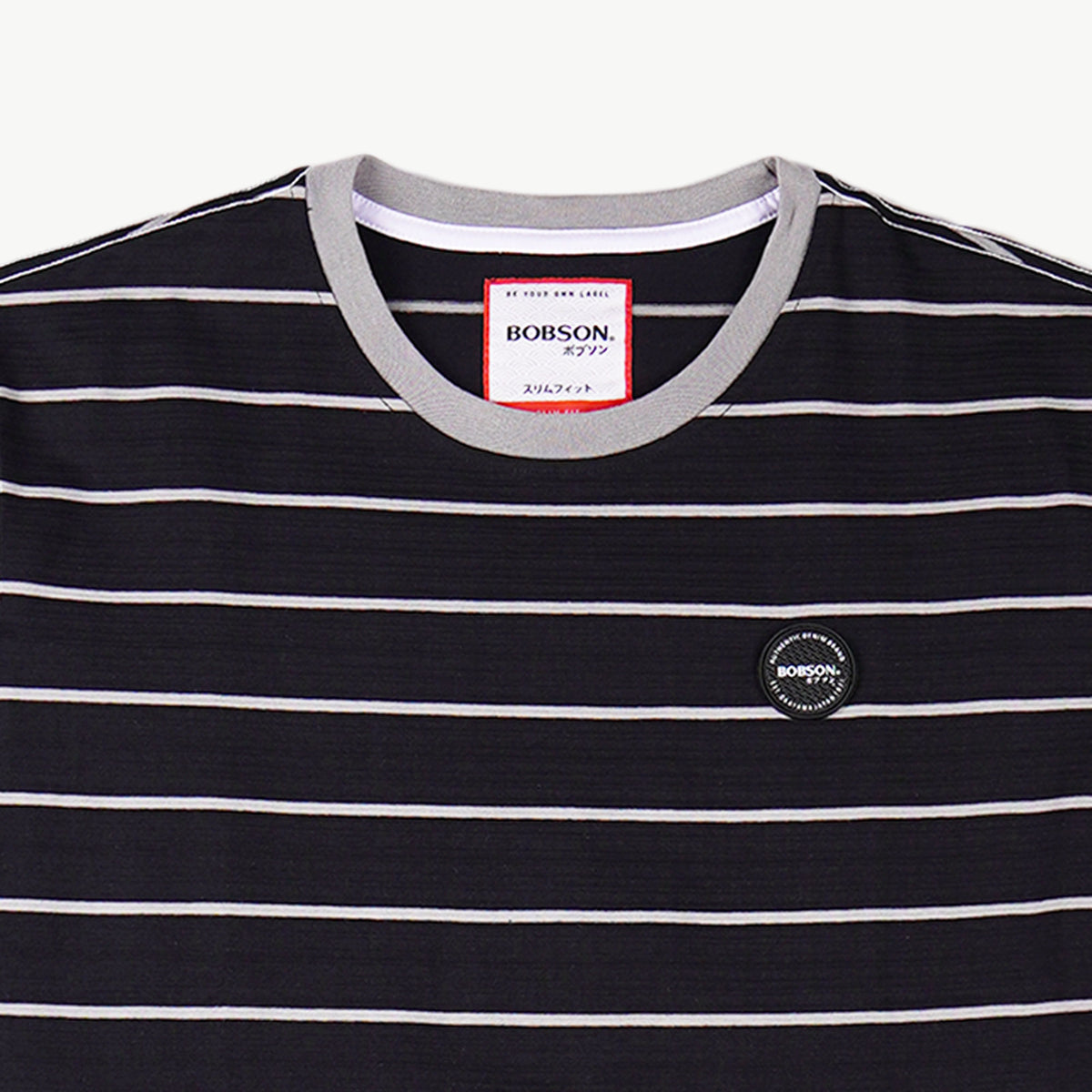 Bobson Japanese Men's Basic Tees Slim Fit 159846 (Black) – Bobson ボブソン