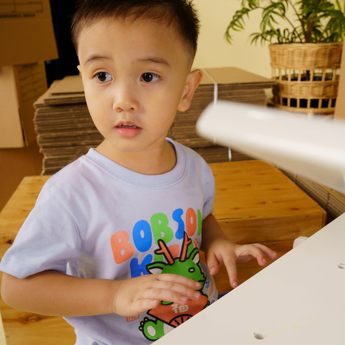 Bobson Japanese Men's Basic Children's Wear Kids Tees Regular Fit 1664 – Bobson ボブソン