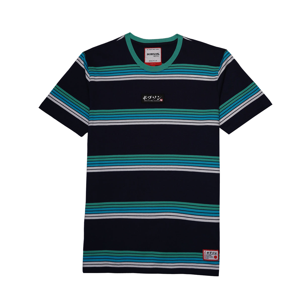 Bobson Japanese Men's Basic Tees Slim Fit 168836 (Navy) – Bobson ボブソン