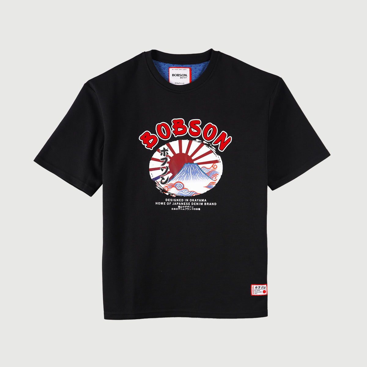 Bobson Japanese Men's Basic Round Neck T shirt for Men Graphic Design – Bobson ボブソン