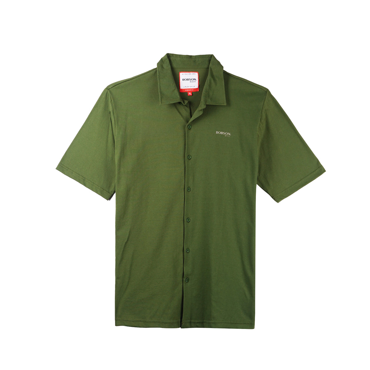 Bobson Japanese Men's Basic Woven Button Down Shirt Regular Fit 141981 ...