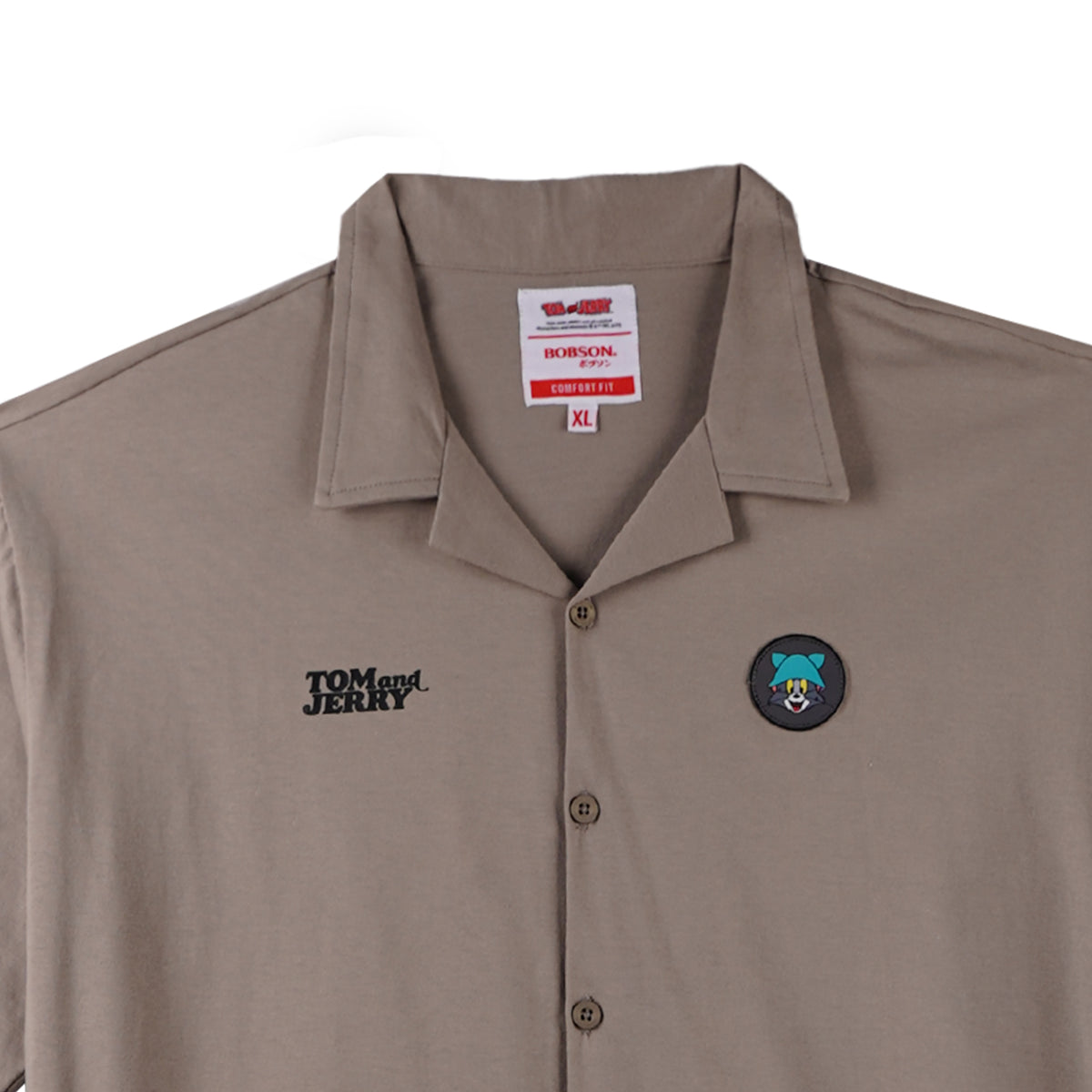 Bobson Japanese X Tom and Jerry Men's Basic Woven Shirt Comfort Fit 16 ...