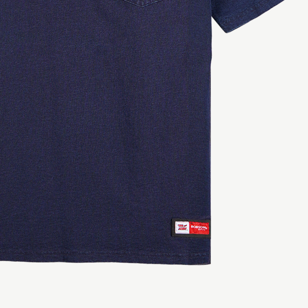 Bobson Japanese X Tom and Jerry Men's Basic Oversized Indigo Pocket T ...