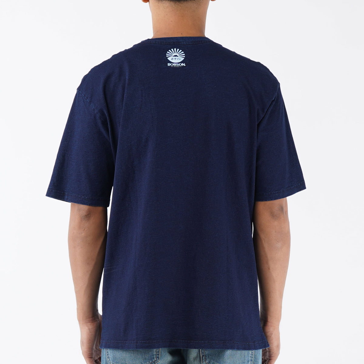 Bobson Japanese X Tom and Jerry Men's Basic Oversized Indigo Pocket T ...